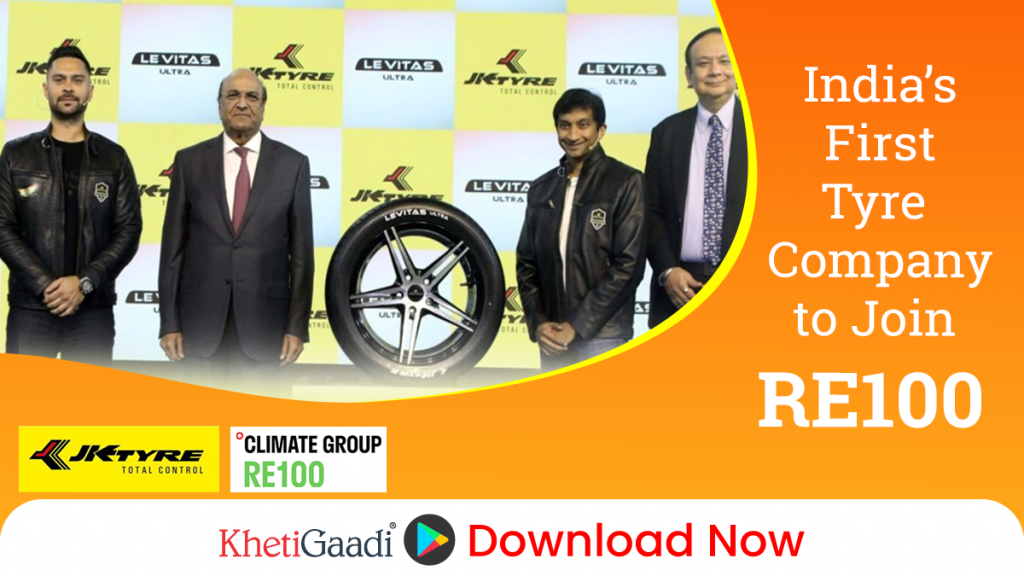 JK Tyre Becomes India’s First Tyre Company to Join RE100